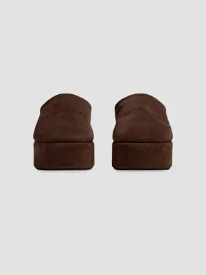 Balenciaga Alaska Soft Platform Mules - Light Espresso