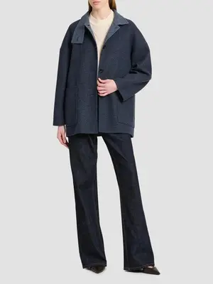 Kiton Seamed Wool-cashmere Coat