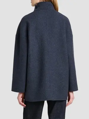 Kiton Seamed Wool-cashmere Coat