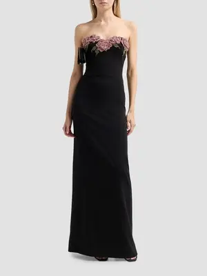 Prabal Gurung Blanca Embellished Strapless Gown