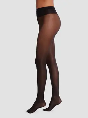 Wolford Semi-sheer Tights - Black