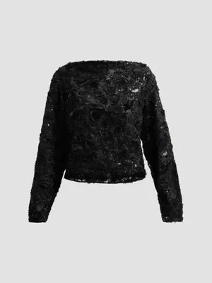 Prabal Gurung Embellished Organza Blouse