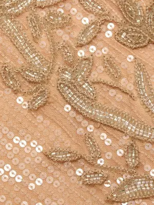 Prabal Gurung Michaela Sequined Floral Strapless Gown