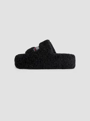 Balenciaga Furry Platform Sandals
