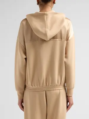 Ramy Brook Fiona Satin-trim Hooded Jacket