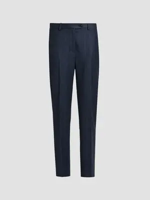 Kiton Jogger Stretch Wool Trousers - Blue