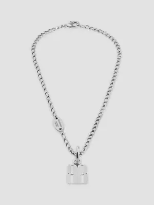 Balenciaga Nano Thin Necklace - Silver