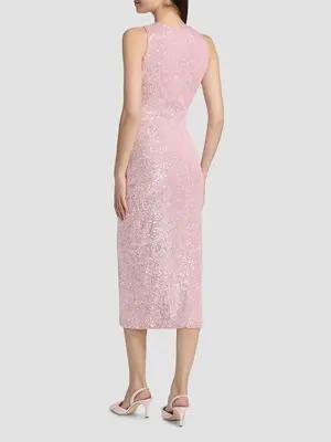 Prabal Gurung Sequined Sleeveless Cocktail Dress