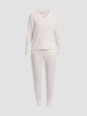 PAPINELLE Super Soft Waffle Pajamas - Ecru