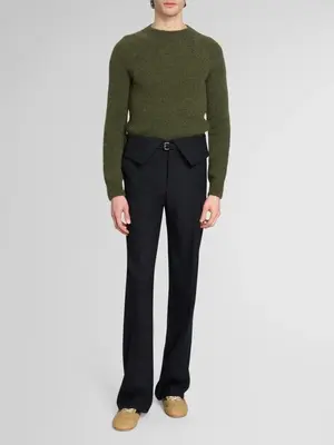 Dries Van Noten Alpaca-blend Crewneck Sweater