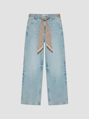 SEROYA Bond Sash Belt Baggy Jeans