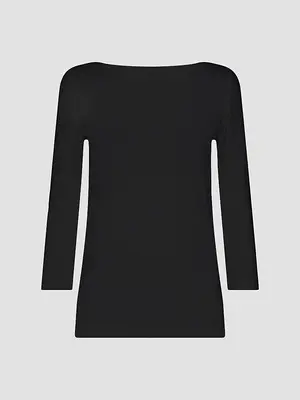 Wolford Cordoba Boatneck Three-quarter Sleeve Top - Black