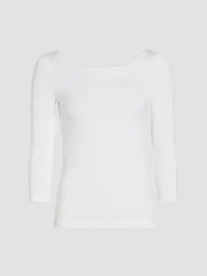 Wolford Cordoba Boatneck Three-quarter Sleeve Top - White