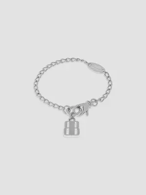 Balenciaga Nano Thin Bracelet - Silver