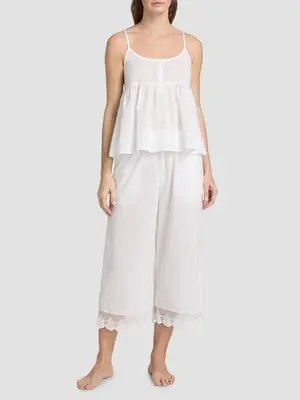 PAPINELLE Swiss Dot Cami Crop Pajamas