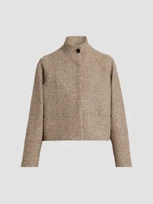 Kiton Cashmere-wool Short Jacket - Beige