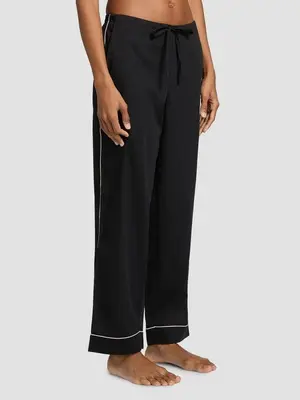 PAPINELLE Zoe Camp Collar Cotton-sateen Pajamas