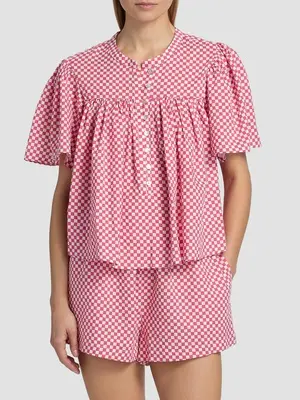 PAPINELLE Anais Gathered Boxer Pajamas