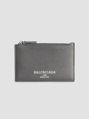 Balenciaga Credit Long Coin And Card Holder Grey