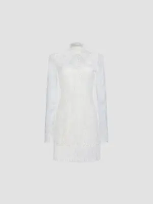 Retrofete Xylina Lace Minidress - Ivory