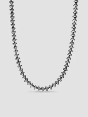David Yurman Armory Necklace In Anthracite Titanium, 9.5mm - Silver