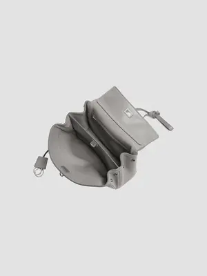 Balenciaga Rodeo Small Grained Calfskin Top Handle Bag - Grey