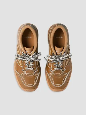 Balenciaga Hamptons Medium Worn-out Sneakers - Camel