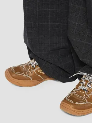 Balenciaga Hamptons Medium Worn-out Sneakers - Camel