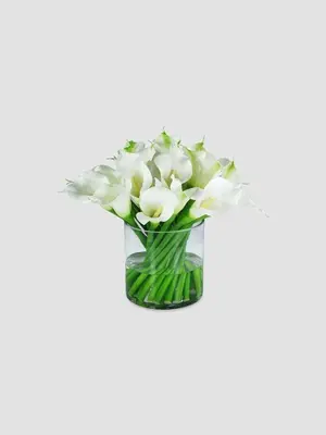WINWARD HOME Newness Artificial Calla Lilly Floral Arranget