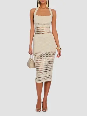Retrofete Jaycee Crochet Midi Dress