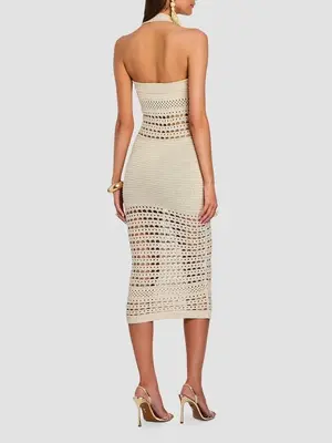 Retrofete Jaycee Crochet Midi Dress