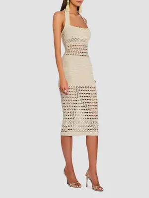 Retrofete Jaycee Crochet Midi Dress