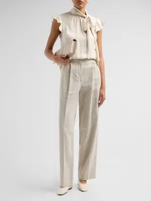 Ramy Brook Balinda Satin Blouse