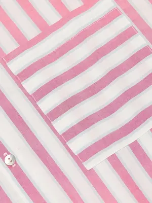 PAPINELLE Striped Cotton Shirting Boxer Pajamas