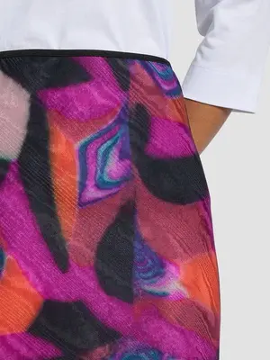 Dries Van Noten Sati Abstract Midi Skirt