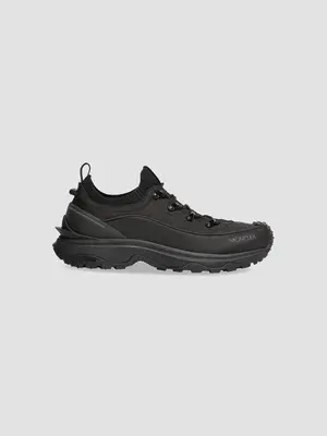 Moncler Trailgrip Lite3 Sneakers In Nubuck & Suede - Black