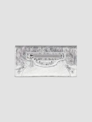 Balenciaga Le City Money Long Wallet - Silver