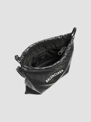 Balenciaga Shopper Dust Medium Crossbody Bag - Black