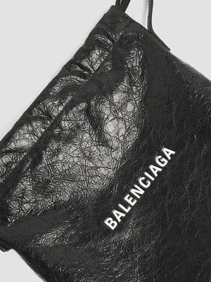 Balenciaga Shopper Dust Medium Crossbody Bag - Black