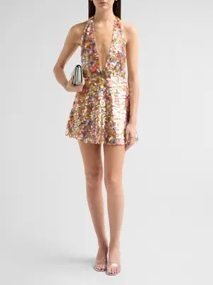 Retrofete Avigail Sequin Mini Dress