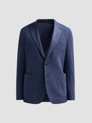 SAKS FIFTH AVENUE Collection Wool-nylon Double-faced Jersey Sport Coat