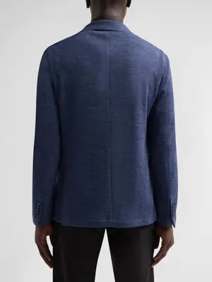 SAKS FIFTH AVENUE Collection Wool-nylon Double-faced Jersey Sport Coat