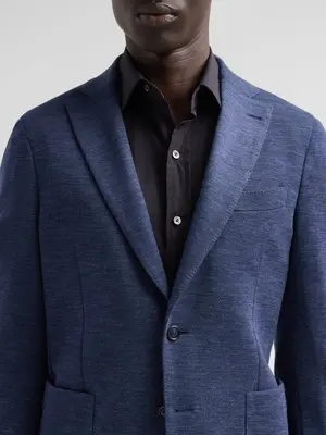 SAKS FIFTH AVENUE Collection Wool-nylon Double-faced Jersey Sport Coat