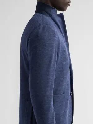 SAKS FIFTH AVENUE Collection Wool-nylon Double-faced Jersey Sport Coat