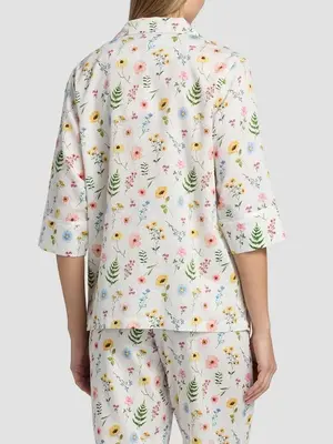 PAPINELLE Elodie Wildflower Cotton Crop Pajamas