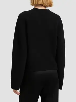 TOTEME Hammered Button Cardigan - Black