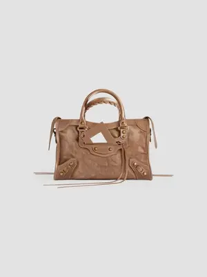Balenciaga Le City Top Handle Bag - Biscuit