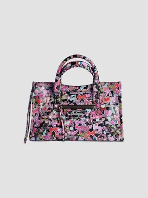 Balenciaga Le City Top Handle Bag - Black Multicolor