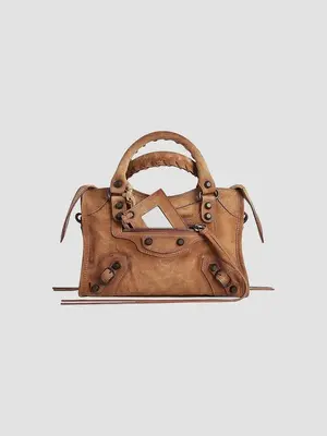 Balenciaga Le City Top Handle Bag - Camel