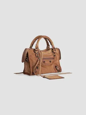 Balenciaga Le City Top Handle Bag - Camel
